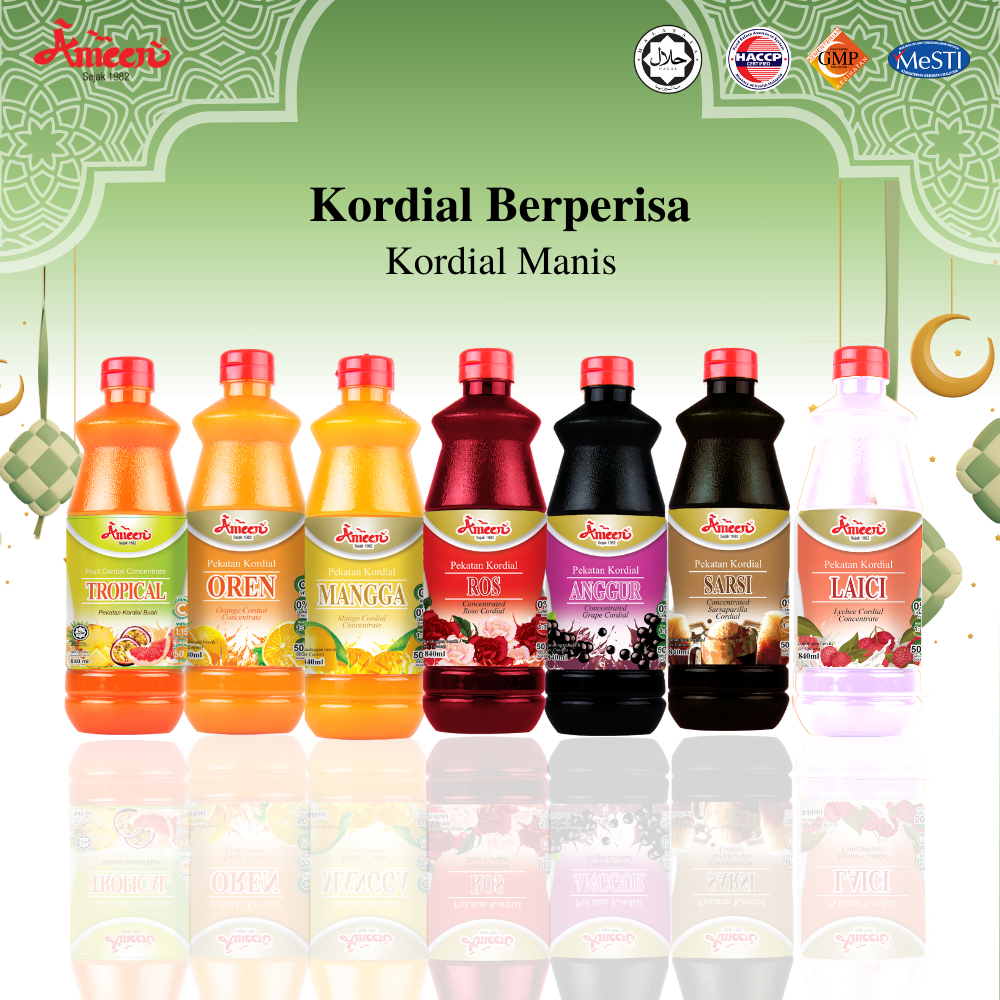 AMEEN Kordial Mangga direct kilang 840 ml | Shopee Malaysia