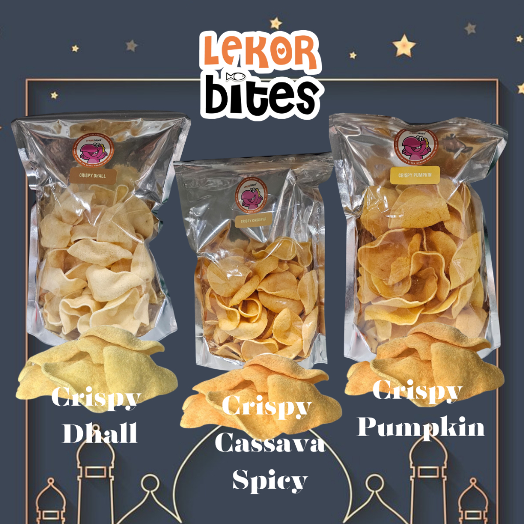 [Halal] Lekor Bites Crispy Snacks Crispy Pumpkin Crispy Dhall Crispy ...
