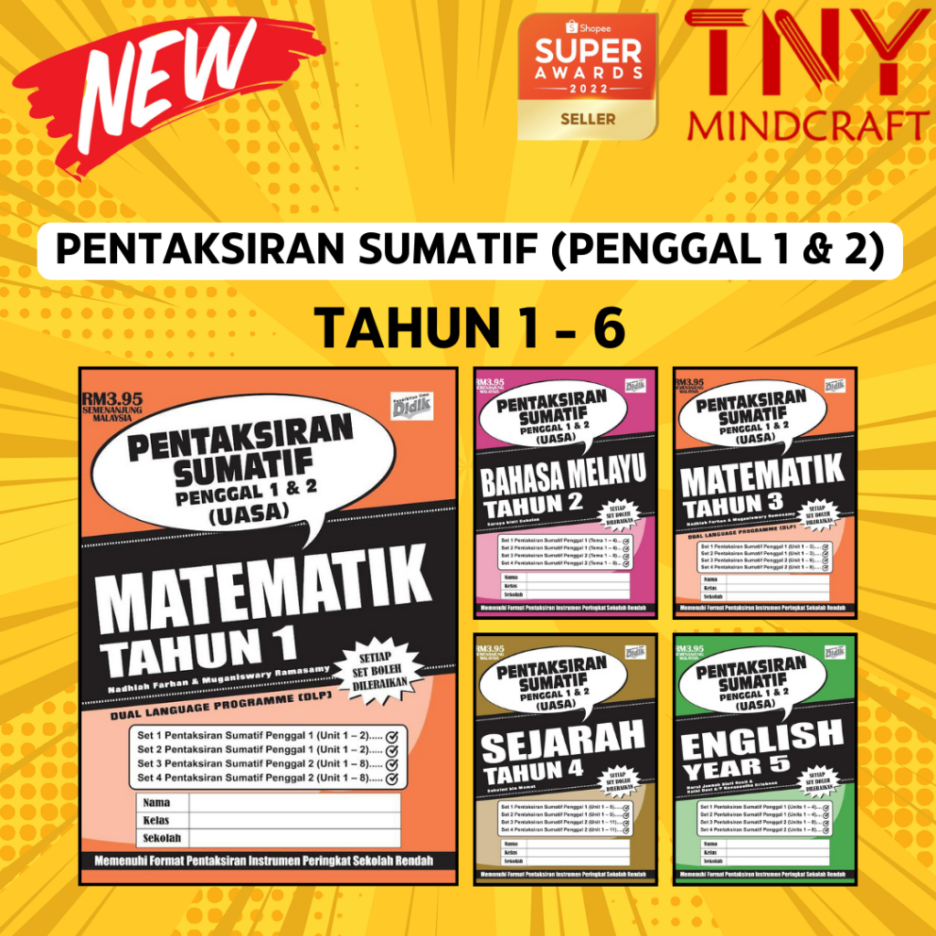 [tny] Didik Buku Pentaksiran Sumatif Penggal 1 And 2 Uasa 【tahun 1 6