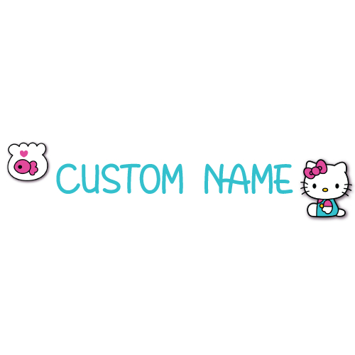 Waterproof Hello Kitty Name Stickers | Shopee Malaysia