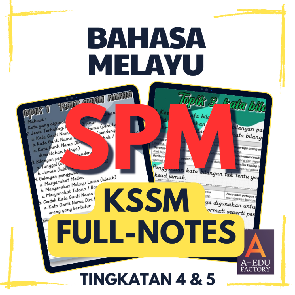 [📚PDF] NOTA LENGKAP BAHASA MELAYU [SPM] KSSM A+ NOTES | Shopee Malaysia