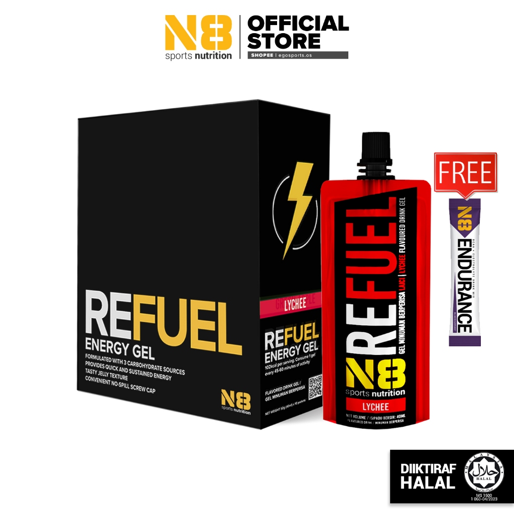 N8 Refuel Energy Gel 10/box | Shopee Malaysia