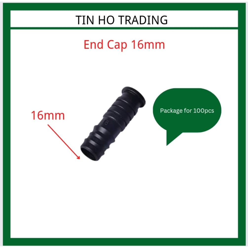 End Cap 16mm (for fertigation system) | Shopee Malaysia