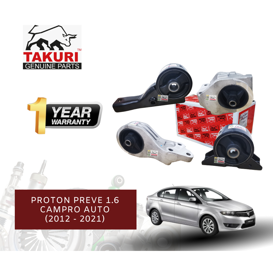 TAKURI PROTON PREVE 1.6 CAMPRO AUTO (2012-2021) ENGINE MOUNTING SET ...