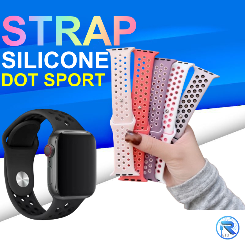 DOT Watch Straps Sport Silicone Band Waterproof And Comfortable Wear ...