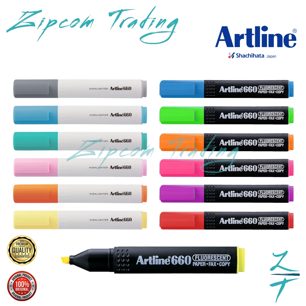 Artline 660 Highlighter / Artline 660 Fluorescent Highlighter (EK-660N) | Shopee Malaysia
