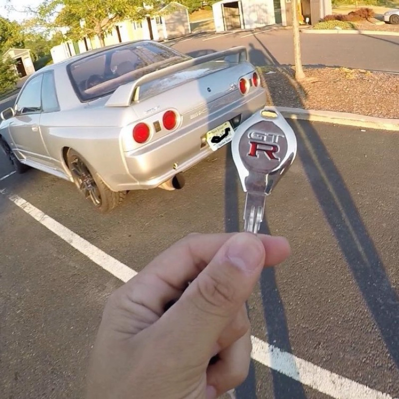 GTR NISSAN Car Key DIY Key Pendant Nissan Skyline GTR R32 R33 R34 ...