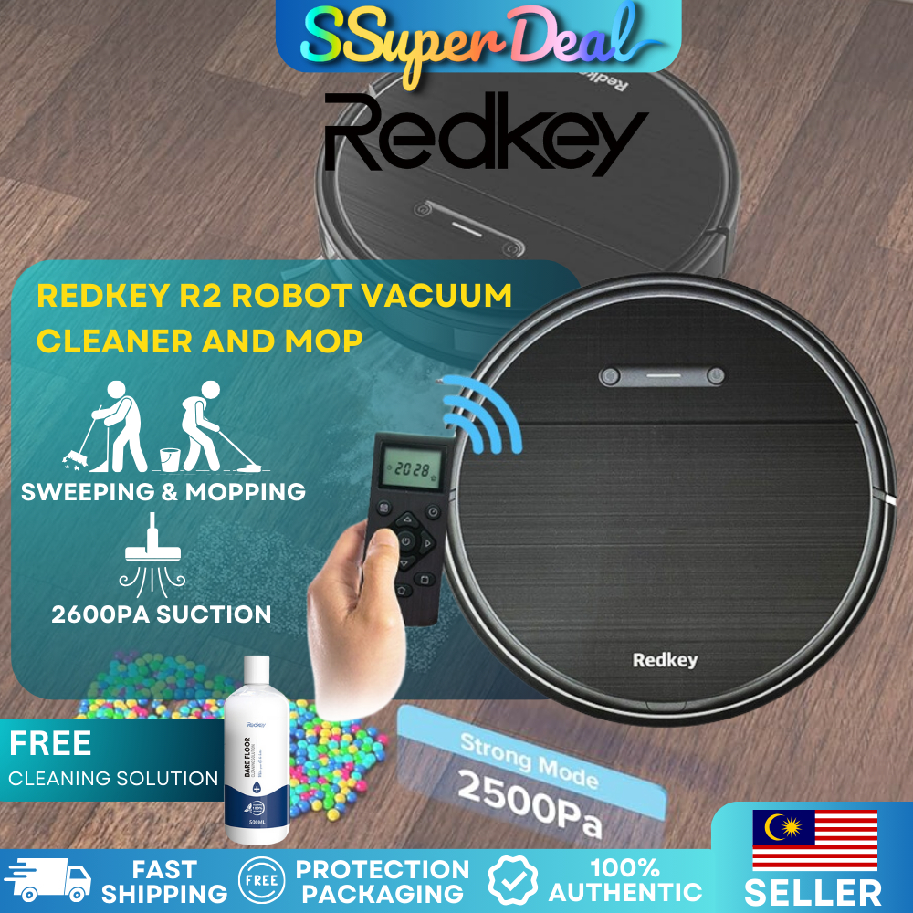 Redkey R2 Robot Vacuum & Mop (App control , 2500Pa Suction power , 4 ...