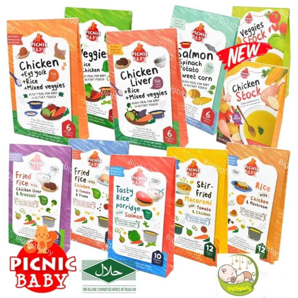 Picnic Baby Food Pouch (6m+~12m+) Ready-to-Eat Baby Food (Halal ...