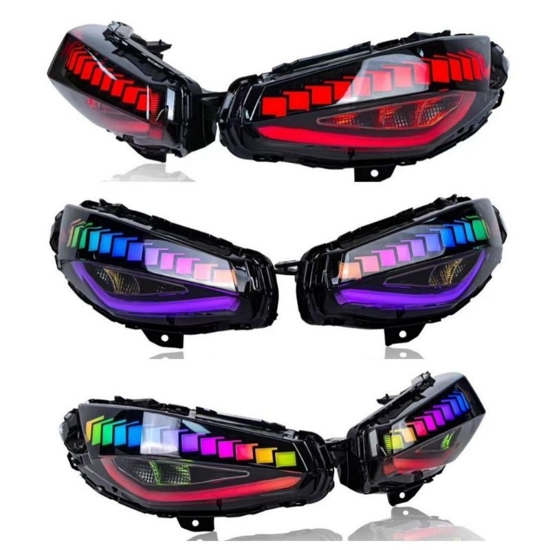 XMAX V2 XMAX 300 FULL LED TAIL LAMP BUGATTI RAINBOW RUNNING LIGHT REAR ...