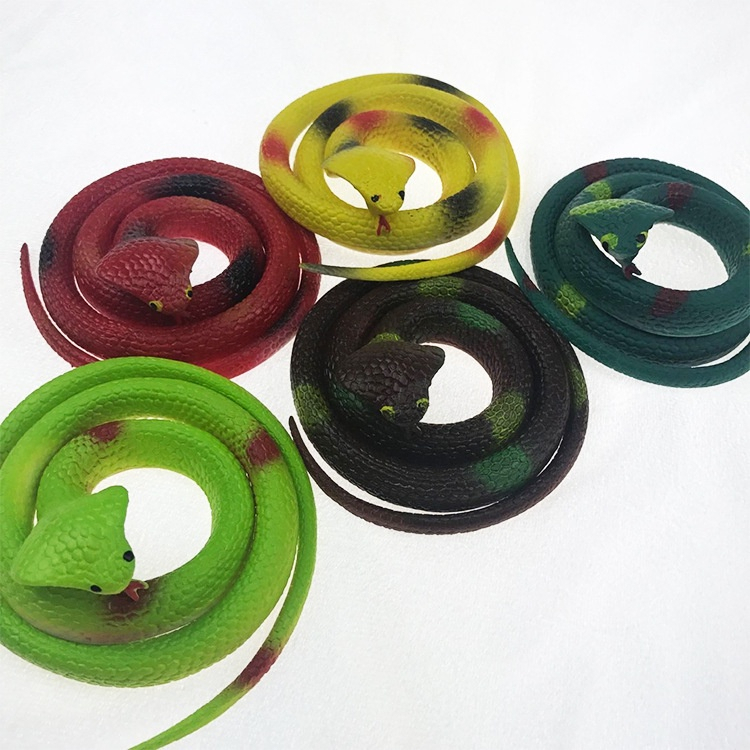 Realistic Rubber Tricky Toy Fake Snakes Ular Getah Mainan Rubber Snake ...