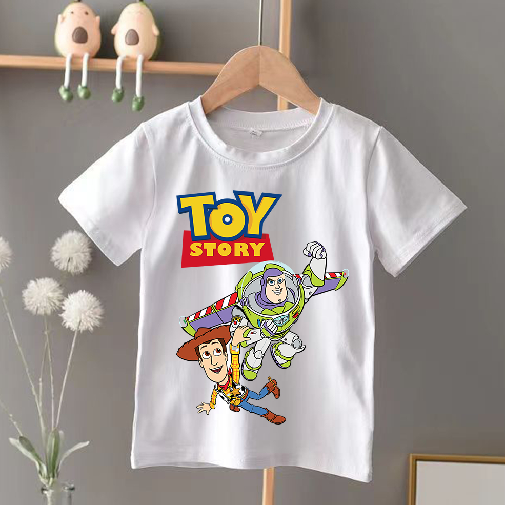 KIDS TOY STORY t shirt buzz lightyear boy girl kids cotton baju budak ...