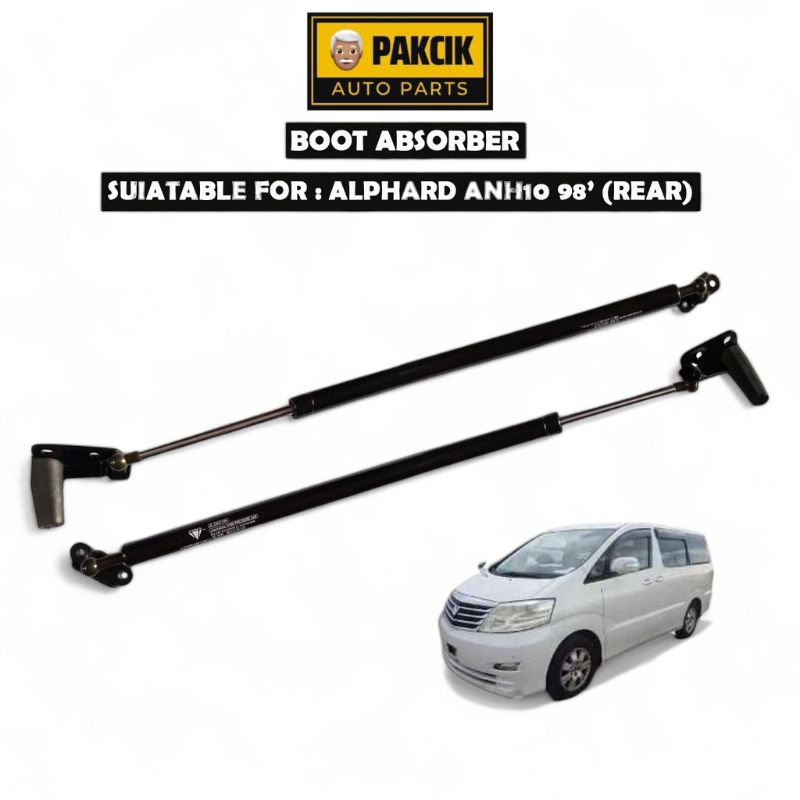 TOYOTA ALPHARD ANH10 MNH10 Rear Bonnet Damper Rear Boot Absorber Gas ...