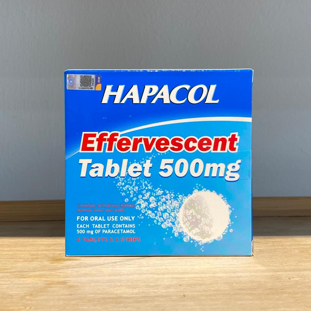 Hapacol Effervescent Tablet 500mg 4 tablets x 4 strips (box) | Shopee ...