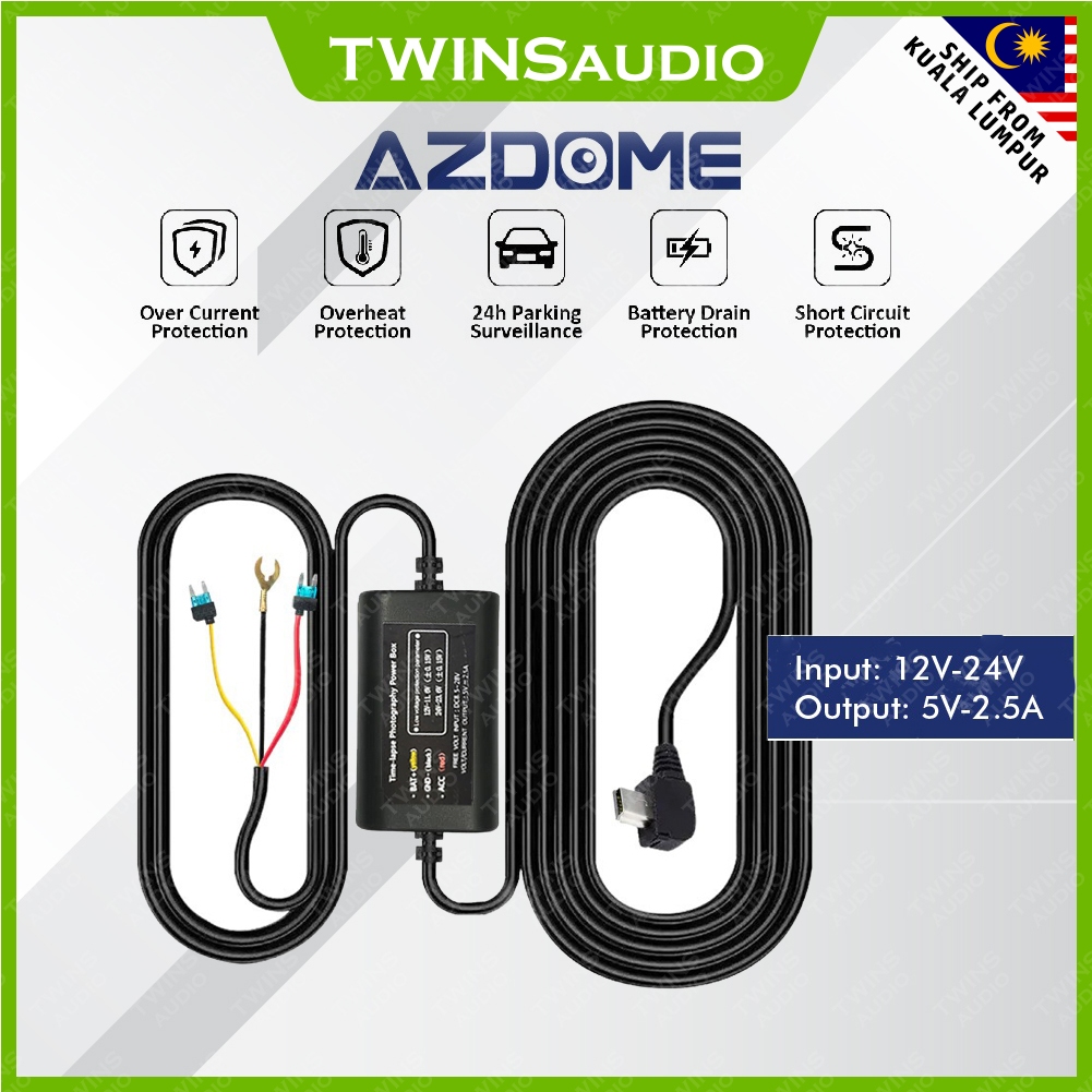 AZDOME Hardware Kit for M01PRO/M17/AR08/PG16S-R/GS63H/M63/M550 Dash Cam ...