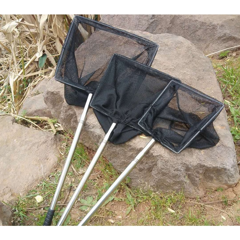 2 Size Extendable Fishing Net With Long Handle Adjustable Fish Net For ...