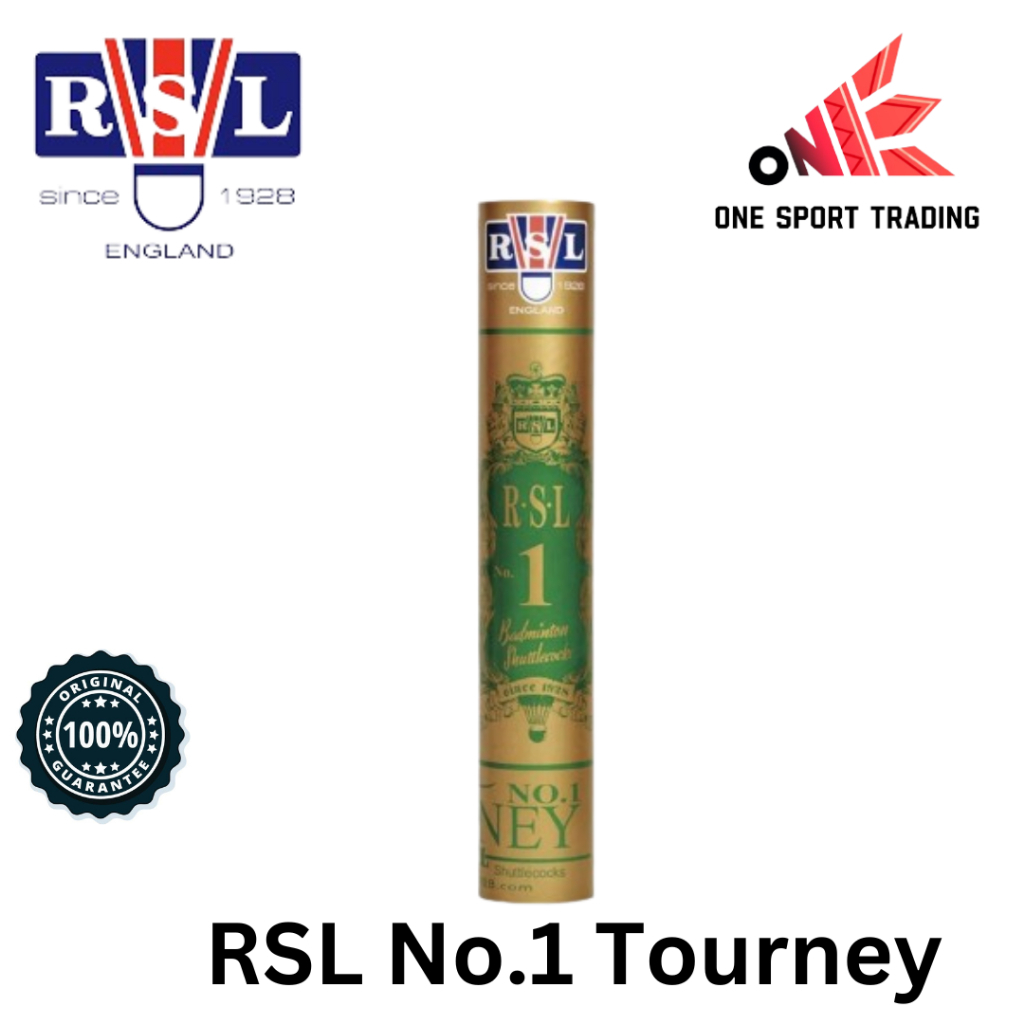 (Ready Stock) RSL Shuttlecock No.1 Tourney (Speed 77) ( 1Tube = 12pcs ) / RSL Bulu Tangkis ...