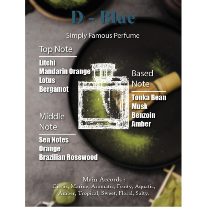 Simply Famous - D Blue Eau De Parfum | Shopee Malaysia