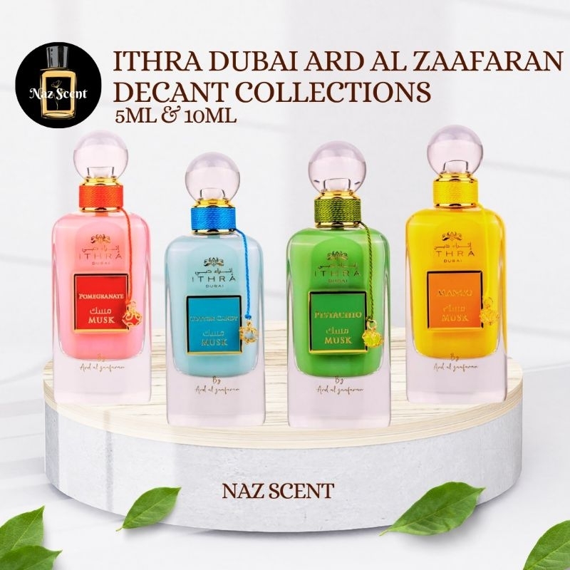 Ithra Dubai Musk Decant Collections ( Pistachio / Cotton Candy / Mango ...