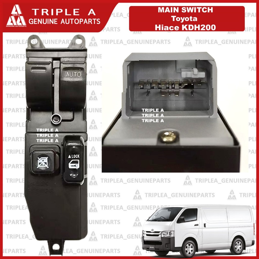 84820-26201 Toyota Hiace KDH200 Van Power Window Main Switch Suis ...