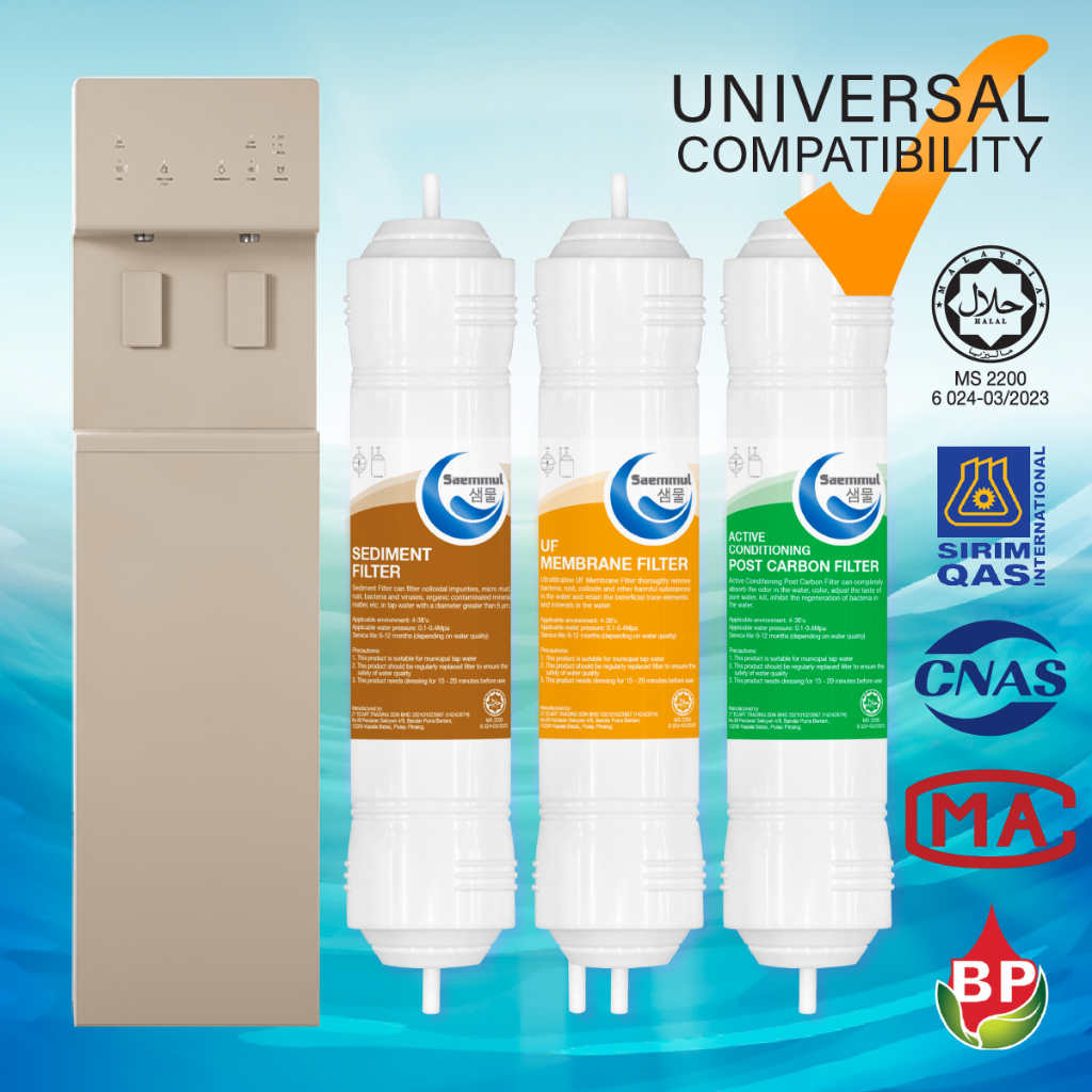 Enhanced Water Filter SAEMMUL 11" UF Stage Set-Advanced Filtration ...