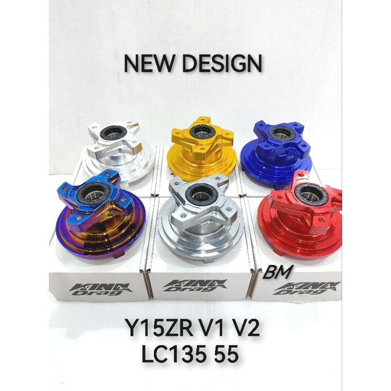 🔥🔥[NEW DESIGN] Y15ZR V1 V2 LC135 5S KINGDRAG CNC SPOKET HUB 4 HOLE SIPA BEARING OIL SEAL ...