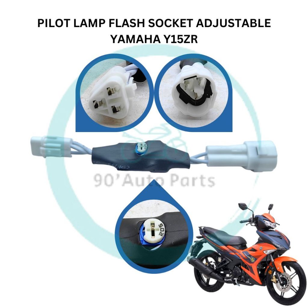 PILOT LAMP FLASH SOCKET ADJUSTABLE MOTOR YAMAHA Y15ZR V1 V2 Y15 ZR V1 ...