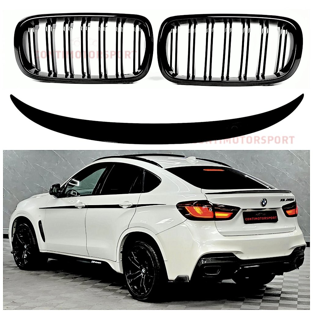 X6 F16 FIT M PERFORMANCE REAR TRUNK WING SPOILER sDrive xDrive M50d M ...