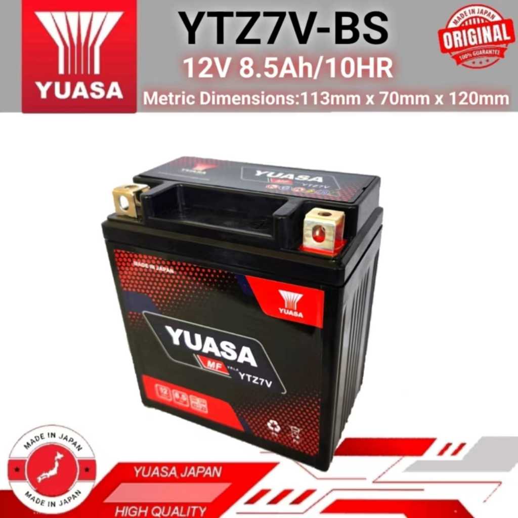 YUASA YTZ7V YTZ7 BATTERY MOTOR NVX155 NMAX155 N MAX NVX PCX N MAX ...