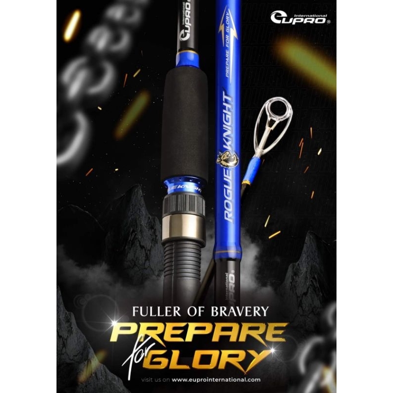 EUPRO ROGUE KNIGHT SPINNING FISHING ROD ( Bottom PATIN MEKONG ROD ...