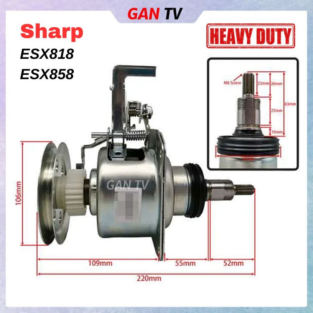 Heavy Duty Sharp ES718X ES818X ESX858 ESX721X ES821X Washing Machine ...