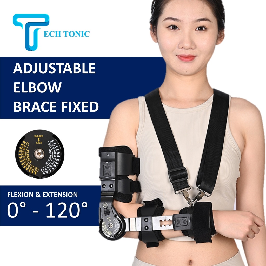 Adjustable Elbow Joint Fixation Brace With Strap Rehabilitation Brace ...