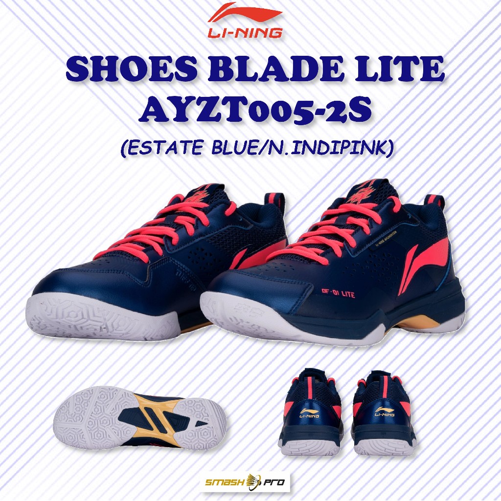 LI-NING SHOES BLADE LITE (ESTATE BLUE/N.INDIPINK) | Shopee Malaysia