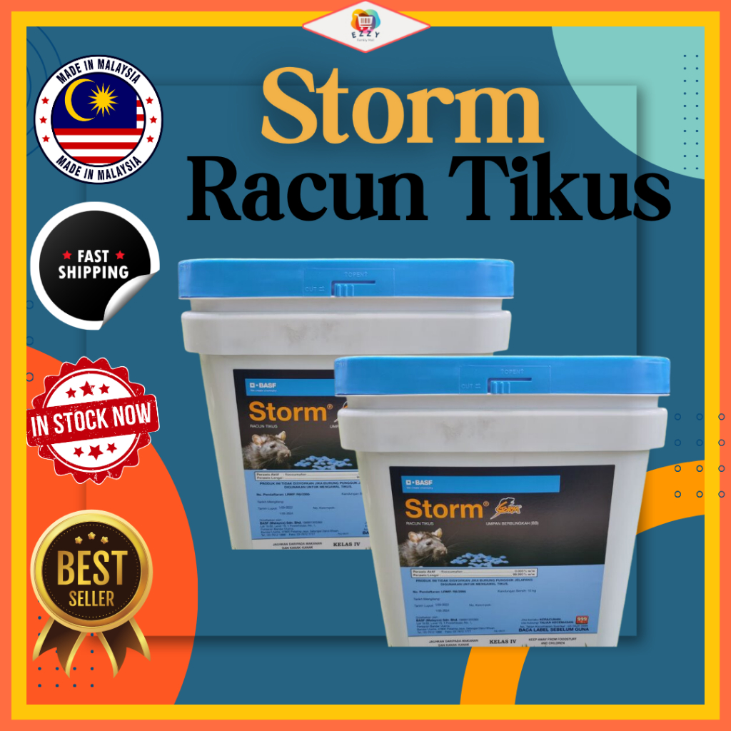 Racun Tikus BASF Storm 50g Menghapuskan Mouse Rat Mice perosak tanaman ...
