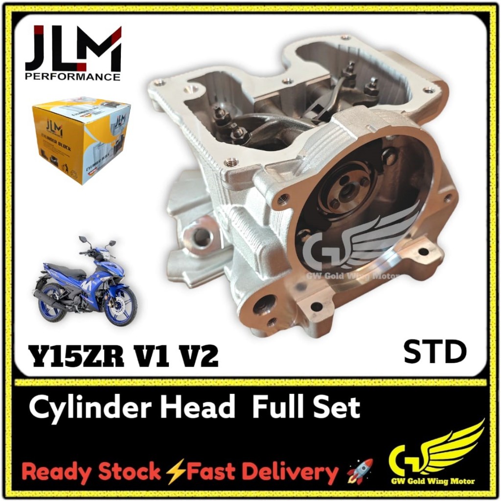 JLM YAMAHA Y15ZR V1 V2 CYLINDER HEAD FULL COMPLETE STANDARD STD GENUINE PARTS YSUKU Y15 | Shopee ...