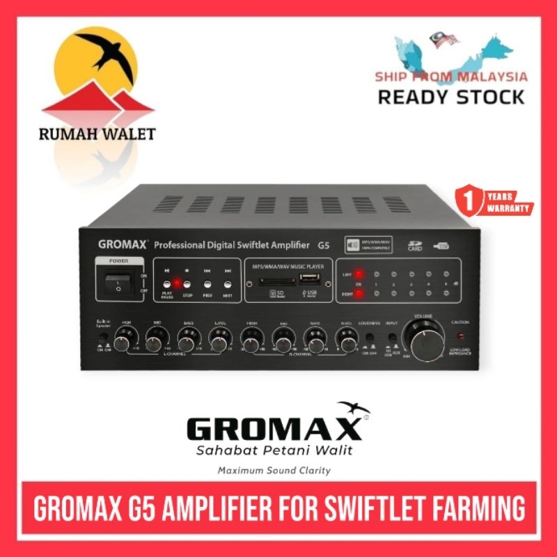 AMPLIFIER RUMAH BURUNG WALET Gromax G5 Swiftlet Professional Amplifier ...