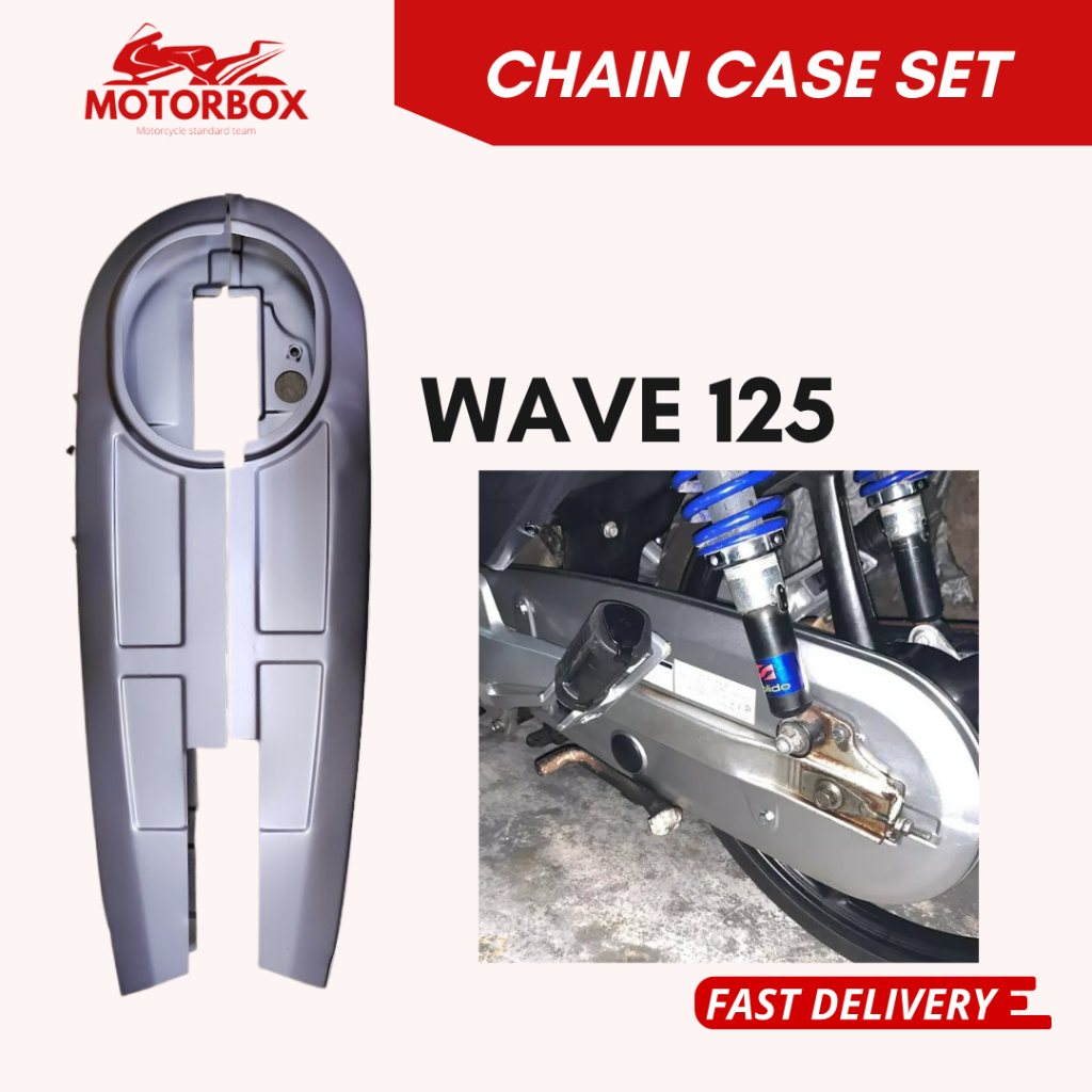 CHAIN CASE SET W125 - WAVE 125 WAVE125 CASING PETI RANTAI CHAIN COVER COMPLETE PENUTUP LANTAI ...