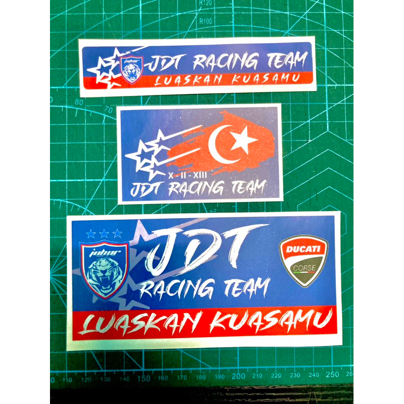 STICKER MOTOR/KERETA JDT RACING TEAM/ ARRC STICKER HELMET | Shopee Malaysia