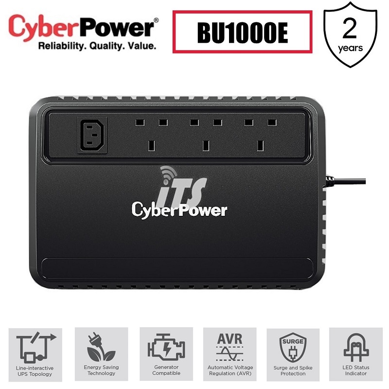 CyberPower BU800E / BU1000E 800VA/400W Backup UPS | Shopee Malaysia