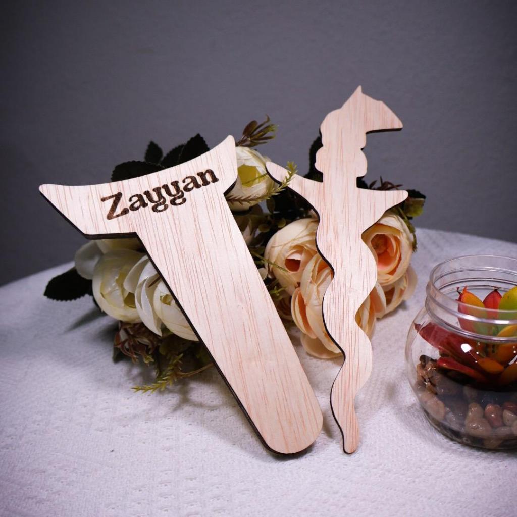 Prop Keriss Hiasan Merdeka custom name wood engrave keris | Shopee Malaysia