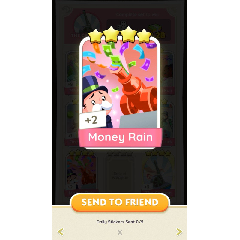 Monopoly Go 4 Star Sticker | Shopee Malaysia