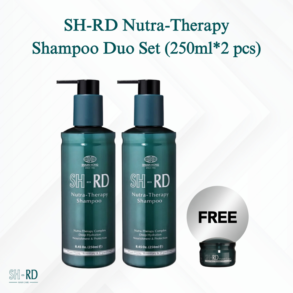 SH-RD Nutra-Therapy Shampoo Duo Set 250ml*2 + Free Protein Cream 10ml ...