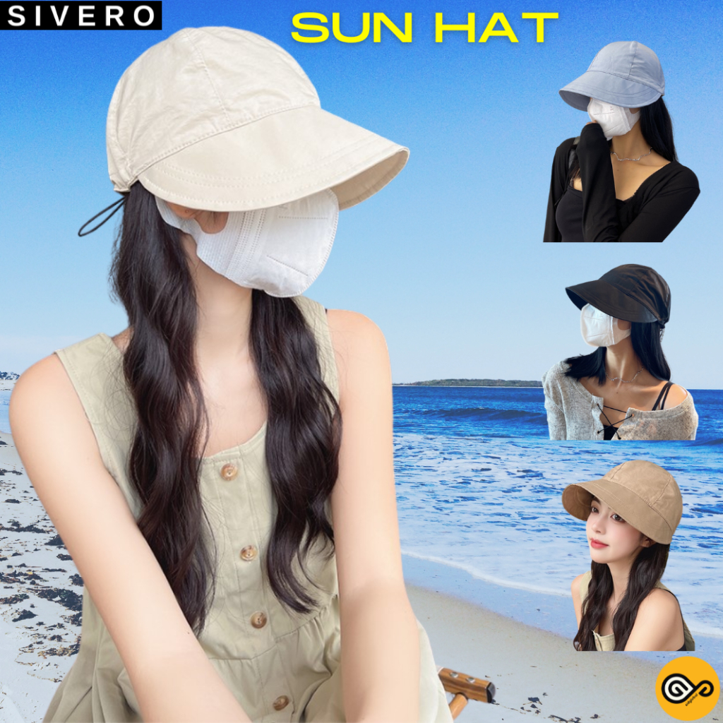 Women Sun-Hat Sunproof UV Hat Foldable Adjustable Cap Sunscreen ...