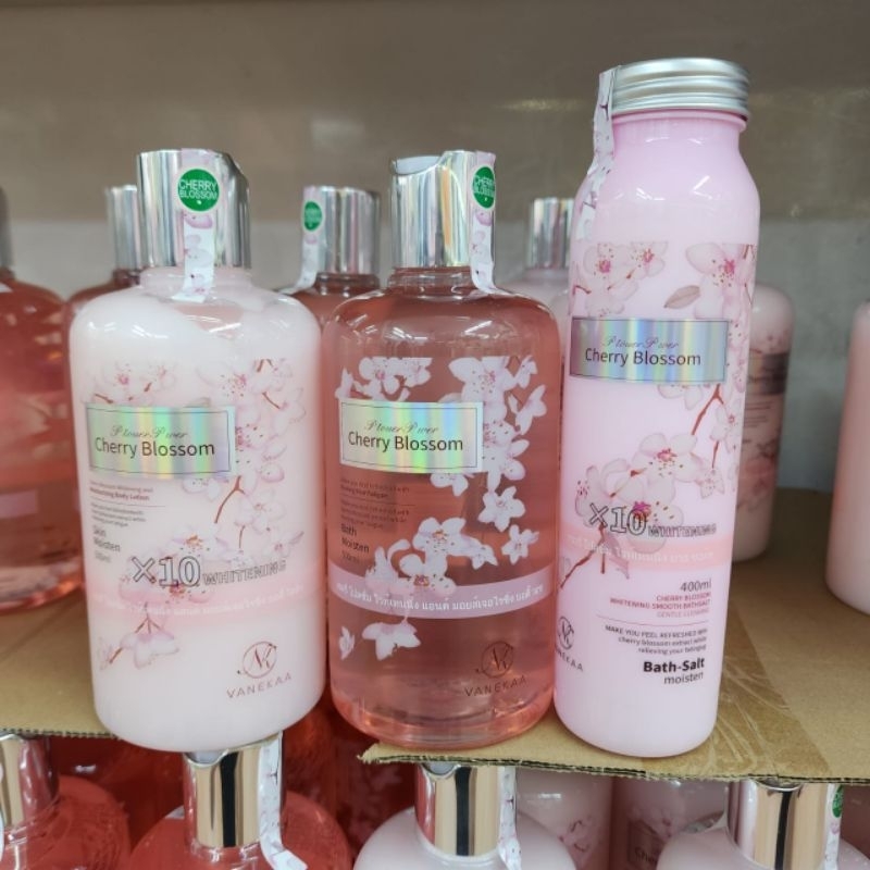 ORIGINAL {Ready Stock} Set mandian Cherry Blossom Bath Set 3in1 500 ml ...