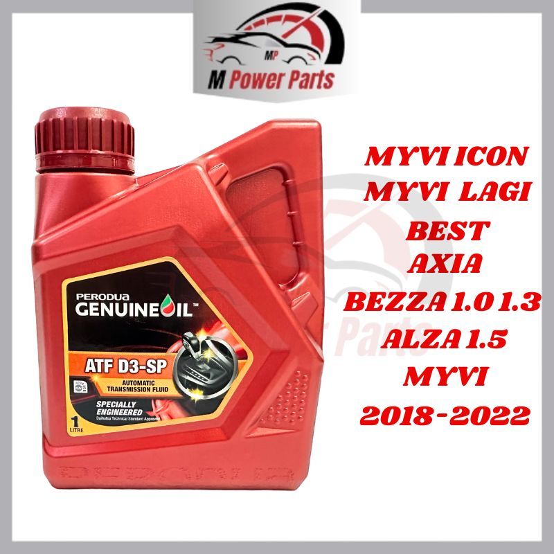 Perodua Auto Transmission Fluid ATF Oil D3-SP 1Litre Auto Oil,Minyak ...