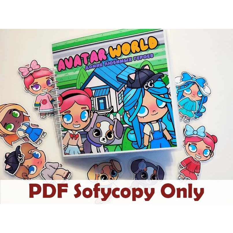 PDF] Paper Toca Boca Avatar World Printable Preschool Kids Activity ...