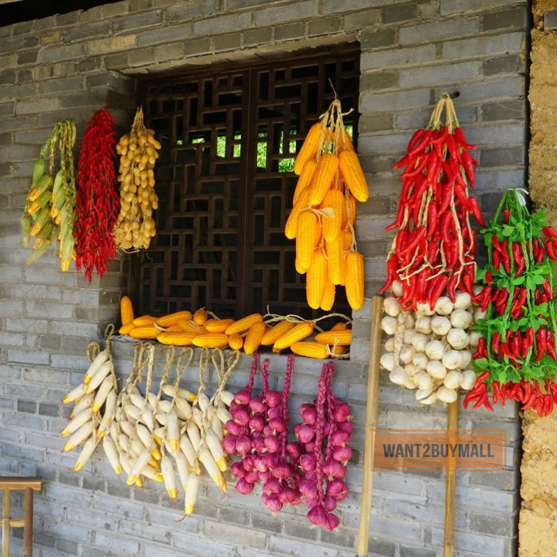 Artificial Simulation Food Vegetables Fake String Chili Pepper Fruit ...