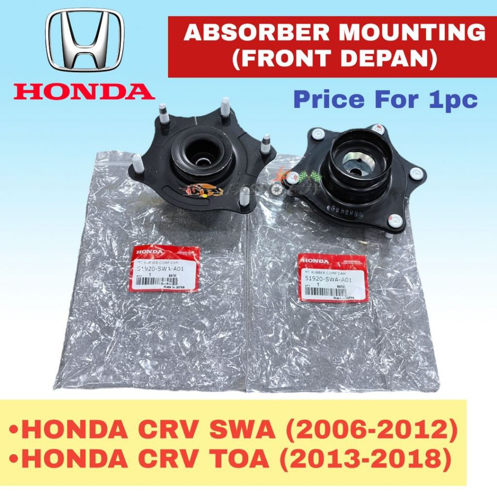ORIGINAL JAPAN HONDA ABSORBER MOUNTING (FRONT DEPAN) - HONDA CR-V CRV SWA TOA (2006-2018) 51920 ...