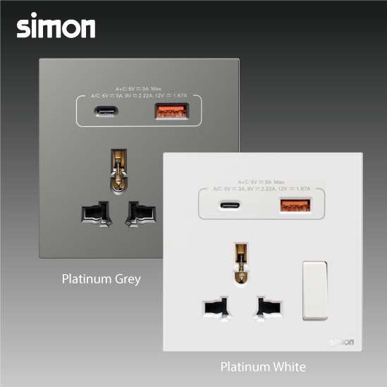 SIMON[European Brand] M7 Series White Switch / Switches & Socket Outlet ...