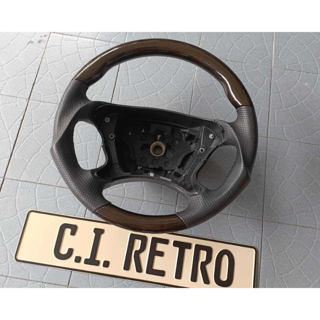 NEW W211 W219 W209 R230 SL AMG SPORT HALF WOOD STEERING WHEEL MERCEDES ...